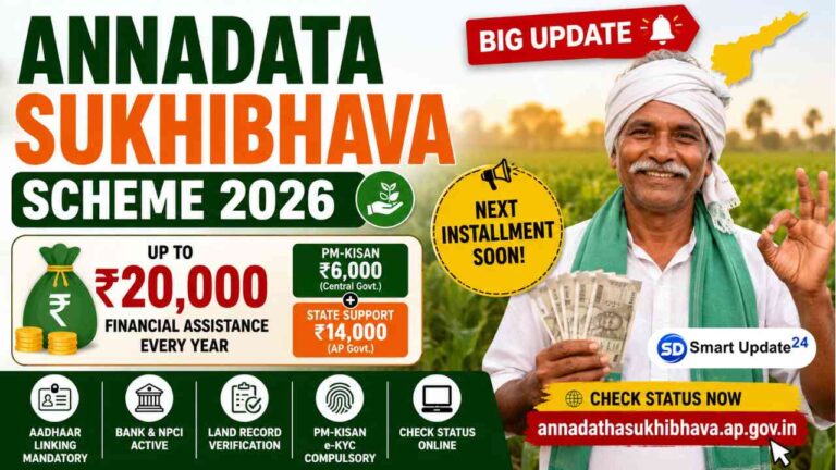 Annadata Sukhibhava Scheme 2026 : Status Check, Eligibility