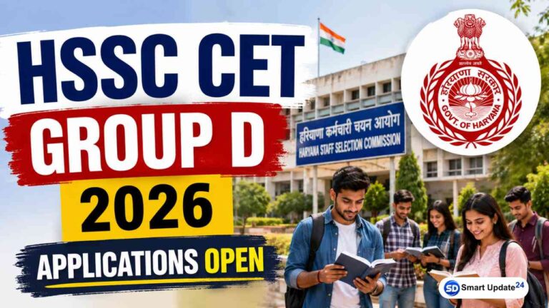 HSSC CET Group D Recruitment 2026 : Registration Starts